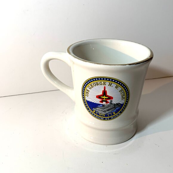 Milart | Dining | Navy Mug Uss George Hw Bush Cvn77 Freedom At Work Us ...